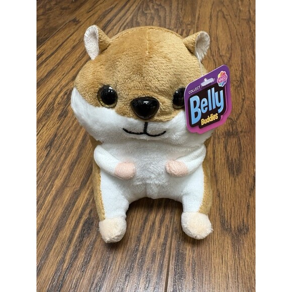 Nanco | Toys | 5 Belly Buddies Belly Buddy Hamster Light Brown Tan Plush Stuffed Animal Nanco ...